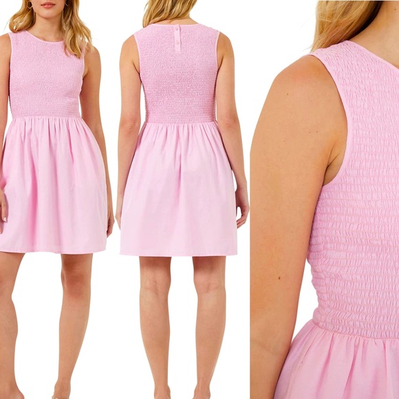 French Connection | Dresses | French Connection Rhodes Smocked Flare ...